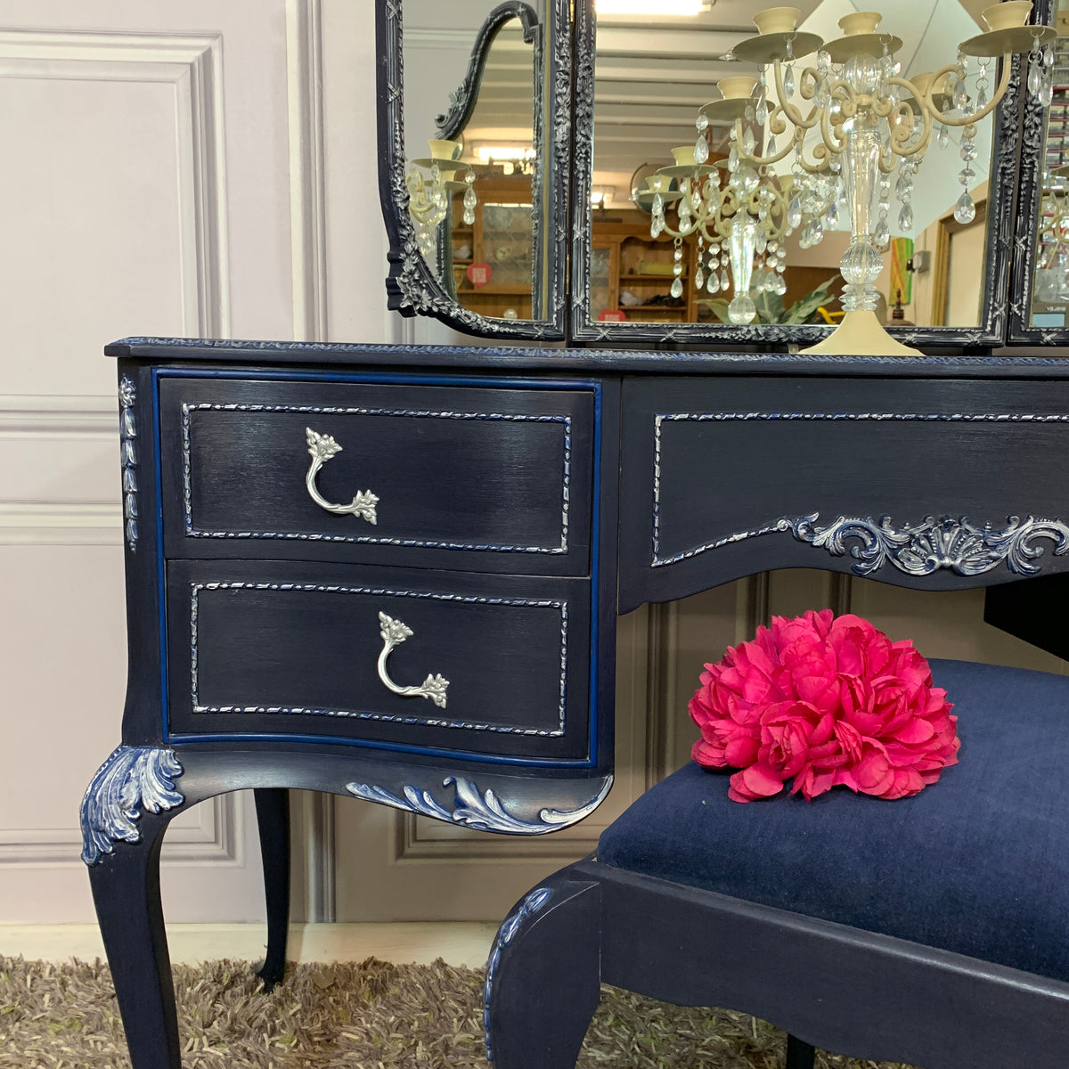 Olympus Dressing Table with Stool & Mirror Commission Order ...